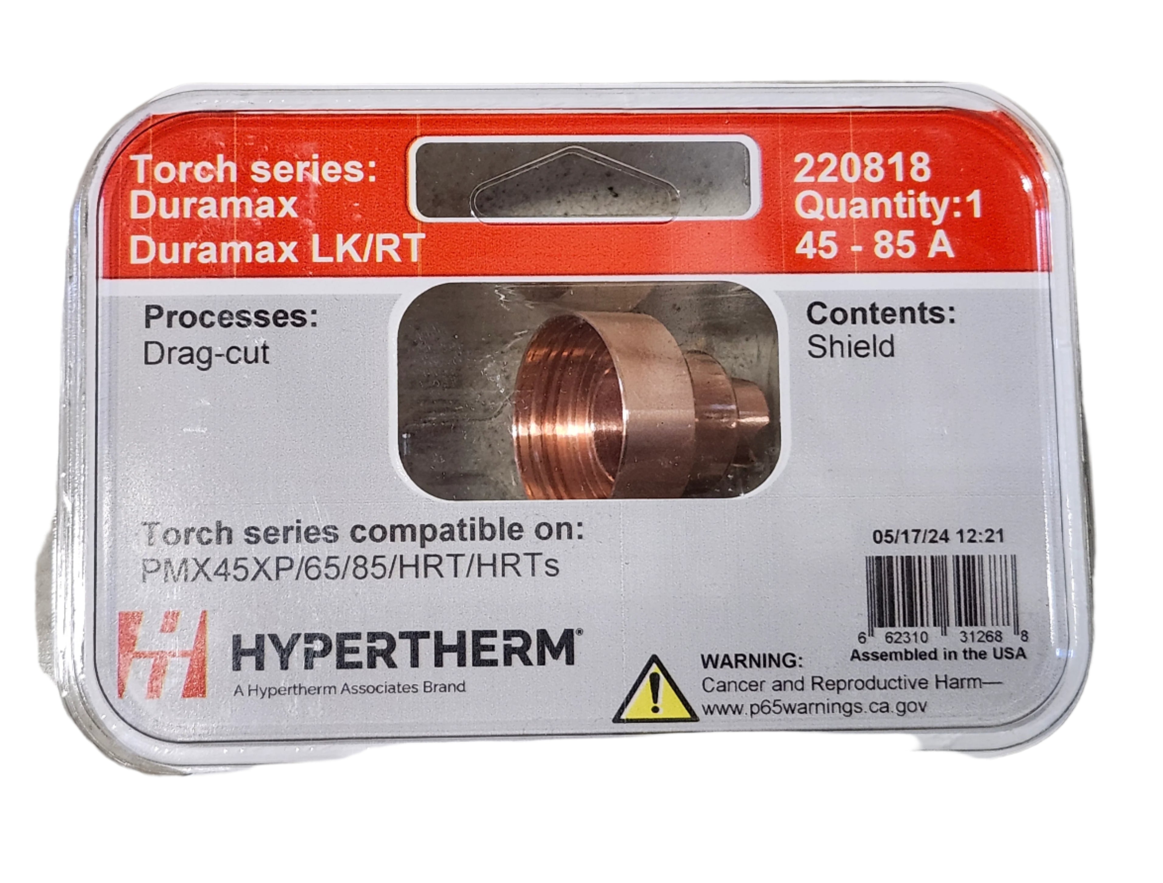 220818 Hypertherm Duramax Drag Cutting Shield 45-85A – JK Welding and Gas Supplies