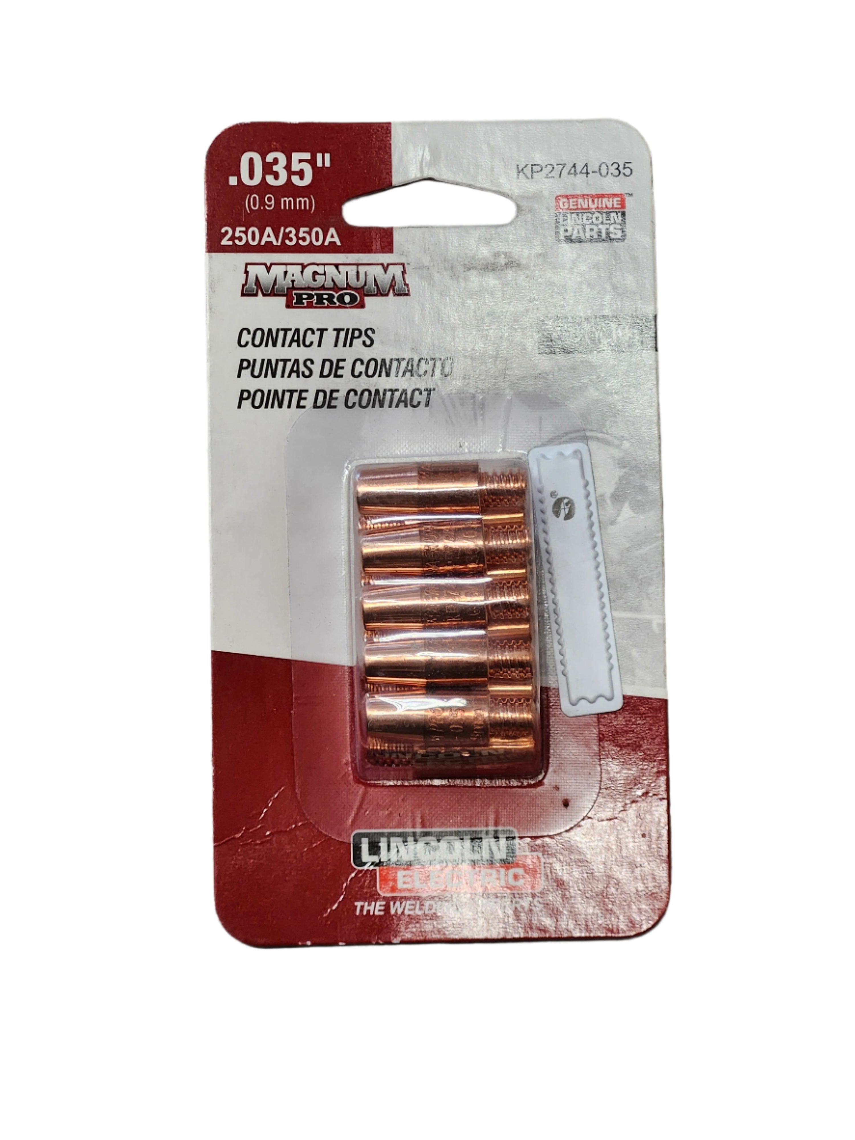 KP2744-035 .035 - Lincoln Contact Tips (Pack of 10) – JK Welding and ...