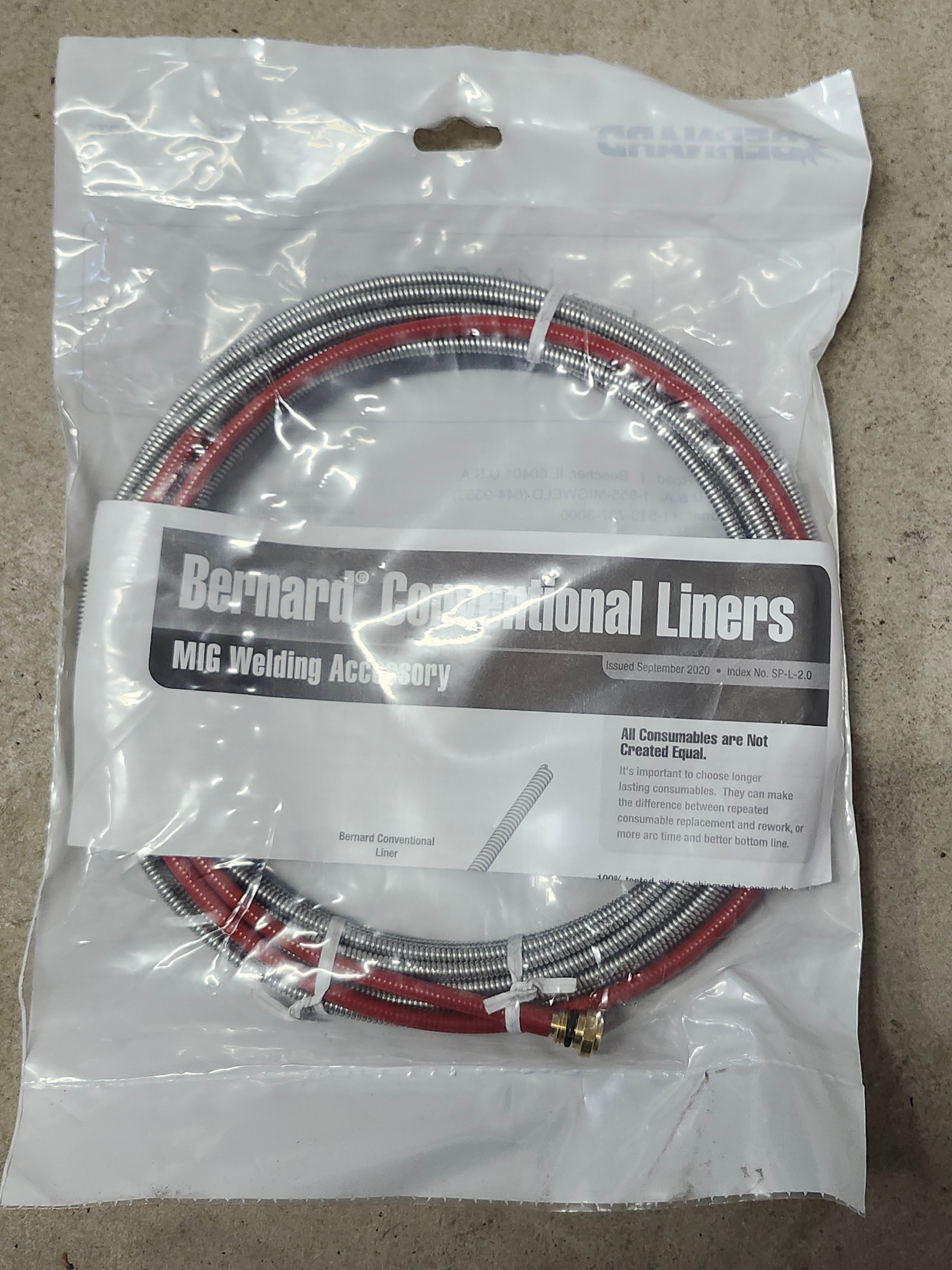 Bernard Liner Assembly .045 - 1/16 25 ft – JK Welding and Gas Supplies