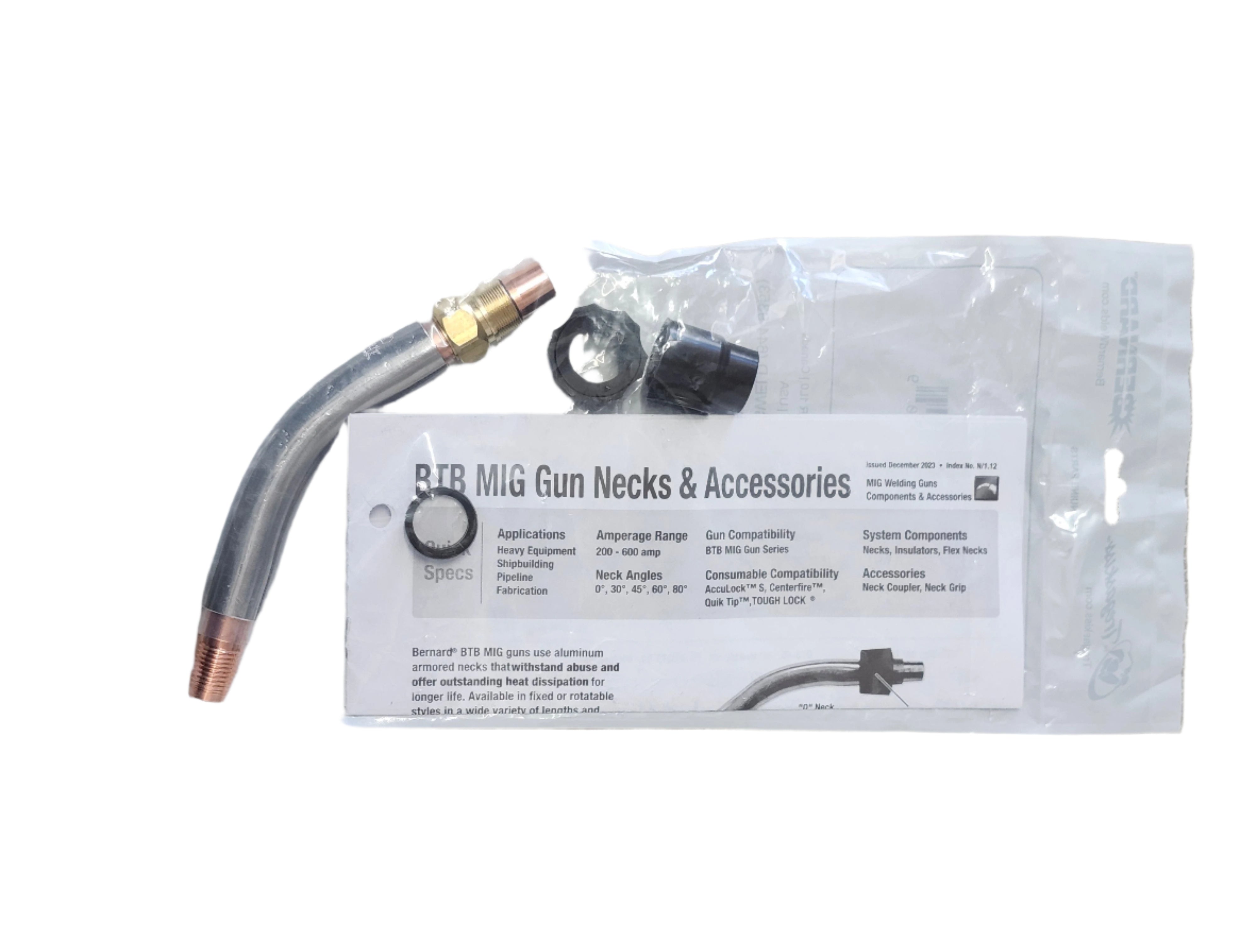 QT3-45 Bernard Q tube assembly, 45 degree – JK Welding and Gas Supplies