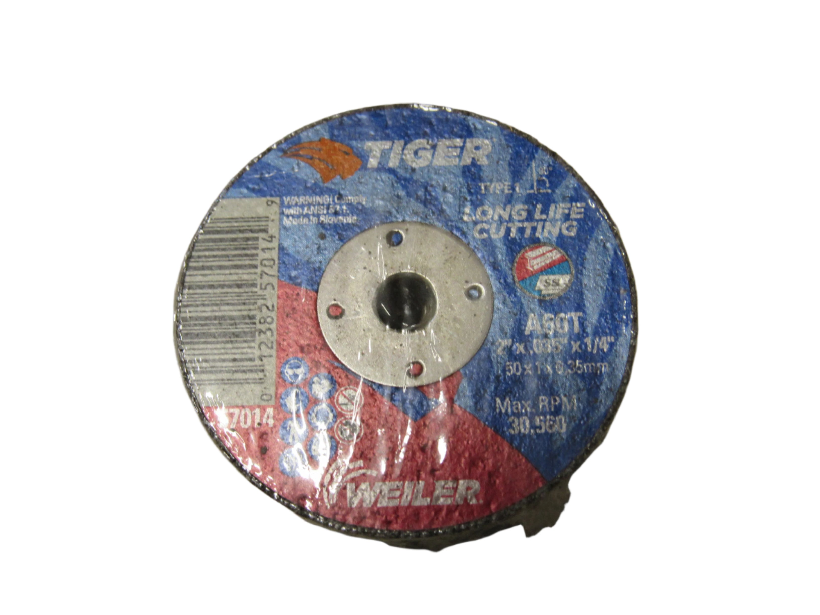 Weiler Tiger -2" x .035" x 1/4" Disc, Type 1 Cutting Disc – JK Welding ...