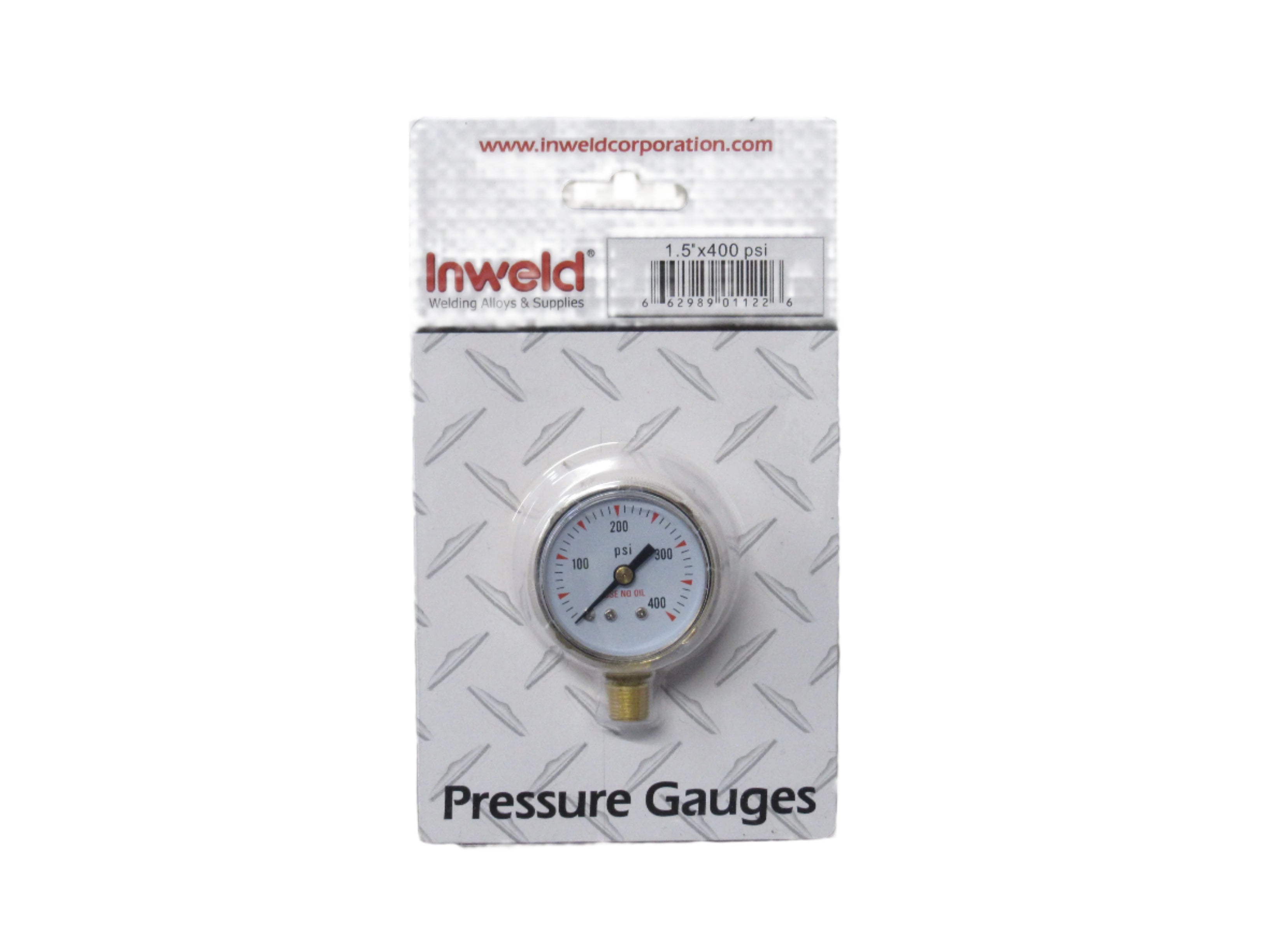 Inweld - Replacement Gauge - 1.5" x 400 PSI – JK Welding and Gas Supplies